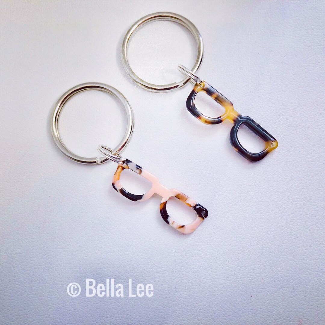 Eyeglasses Key Ring - Etsy
