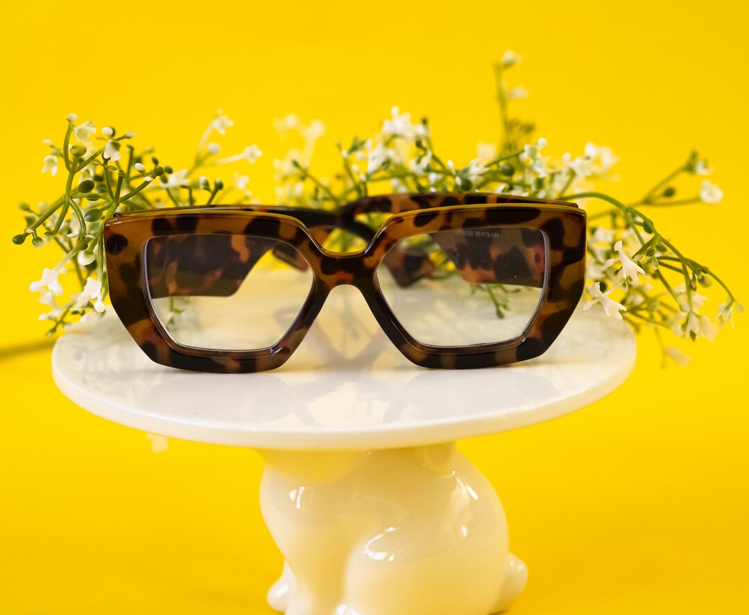 Geometric Blue Light Blocking Glasses Etsy