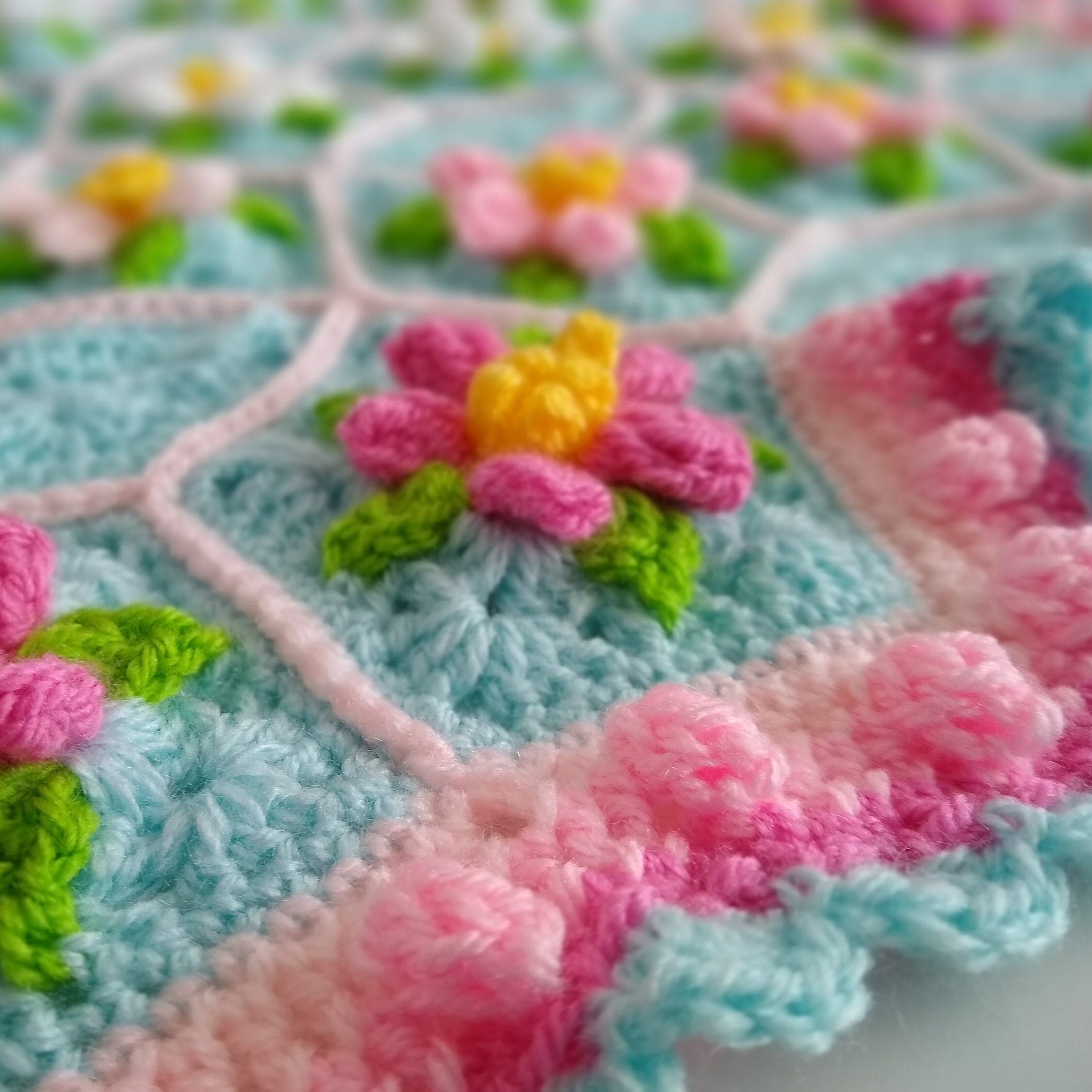 Apple Blossom Dreams Afghan Crochet Pattern instant | Etsy