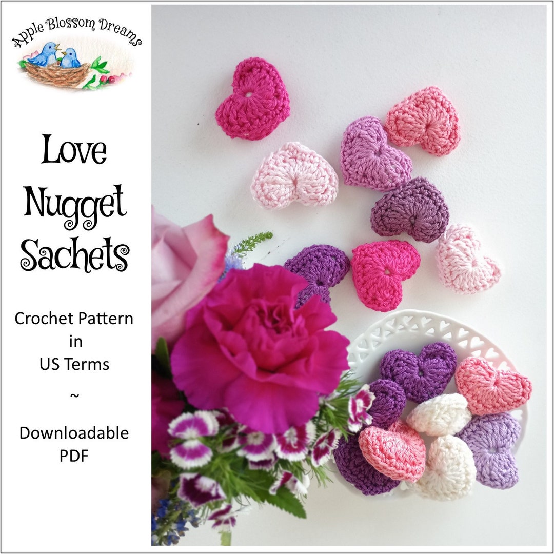Love Nugget Sachets | Crochet Pattern (instant Download) - Etsy