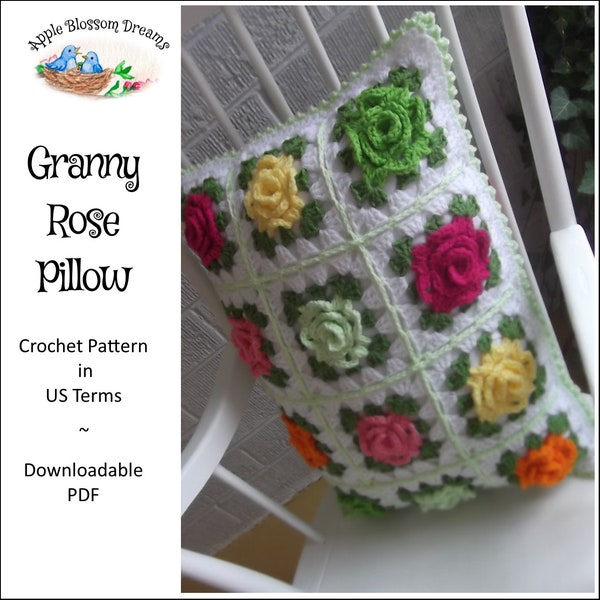 Rose Pillow - Etsy