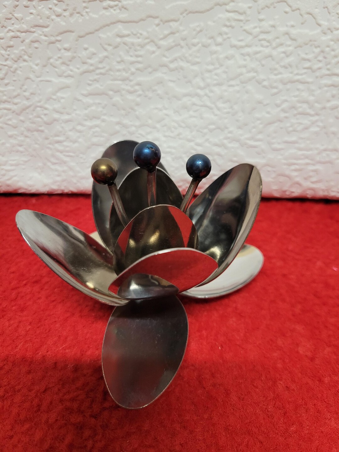 Vintage Spoon Art Lotus Flower - Etsy