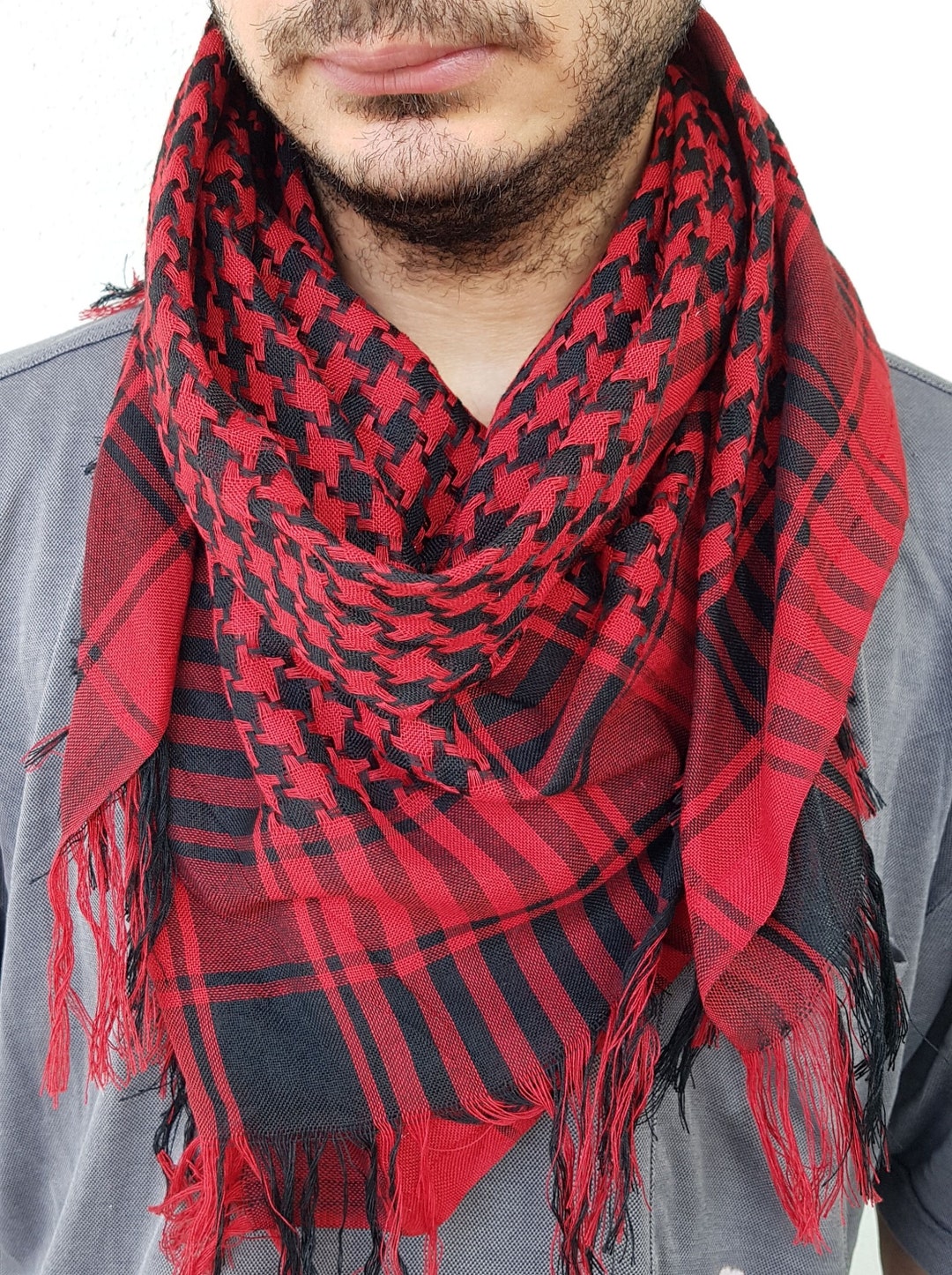 Shemagh Tactical Desert Scarf Army Keffiyeh Military Scarf,head Wrap ...