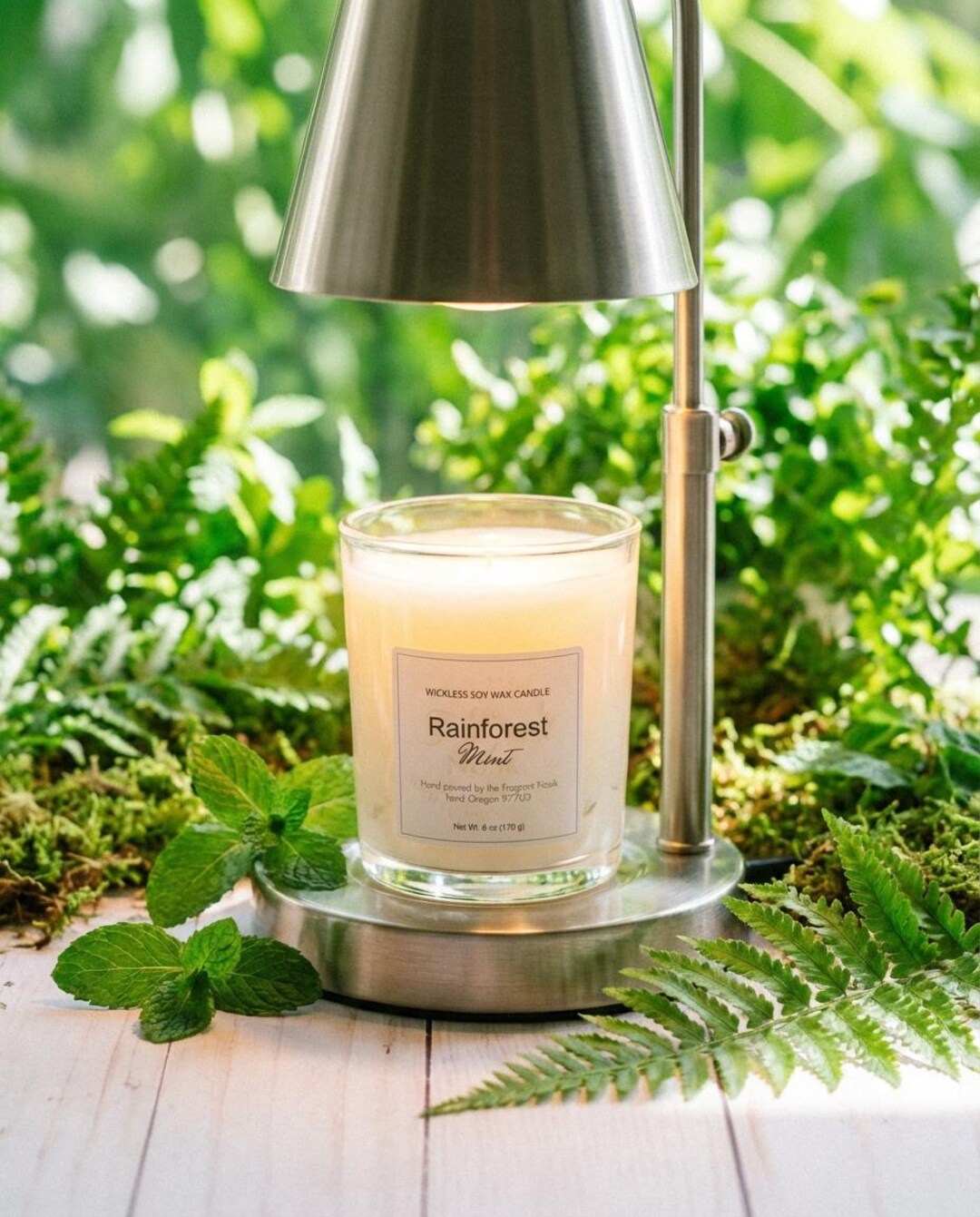 Rainforest Mint - 7oz Soy Wax Flameless Candle - Etsy