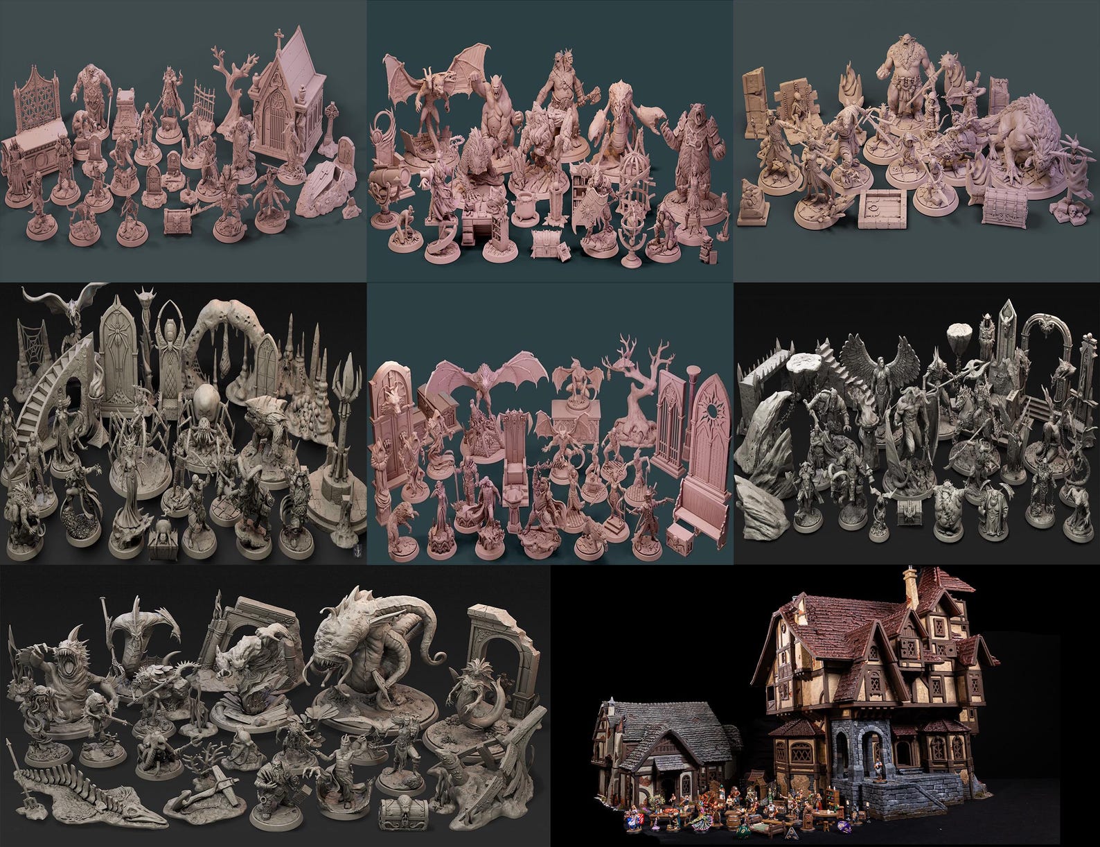 Loot Studios Part I 2020 Full STL Releases Pack Miniatures Pack ...