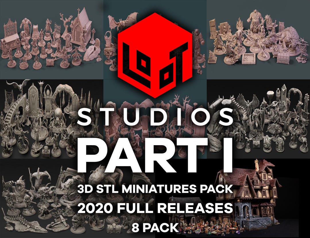 Loot Studios Part I 2020 Full STL Releases Pack Miniatures Pack ...