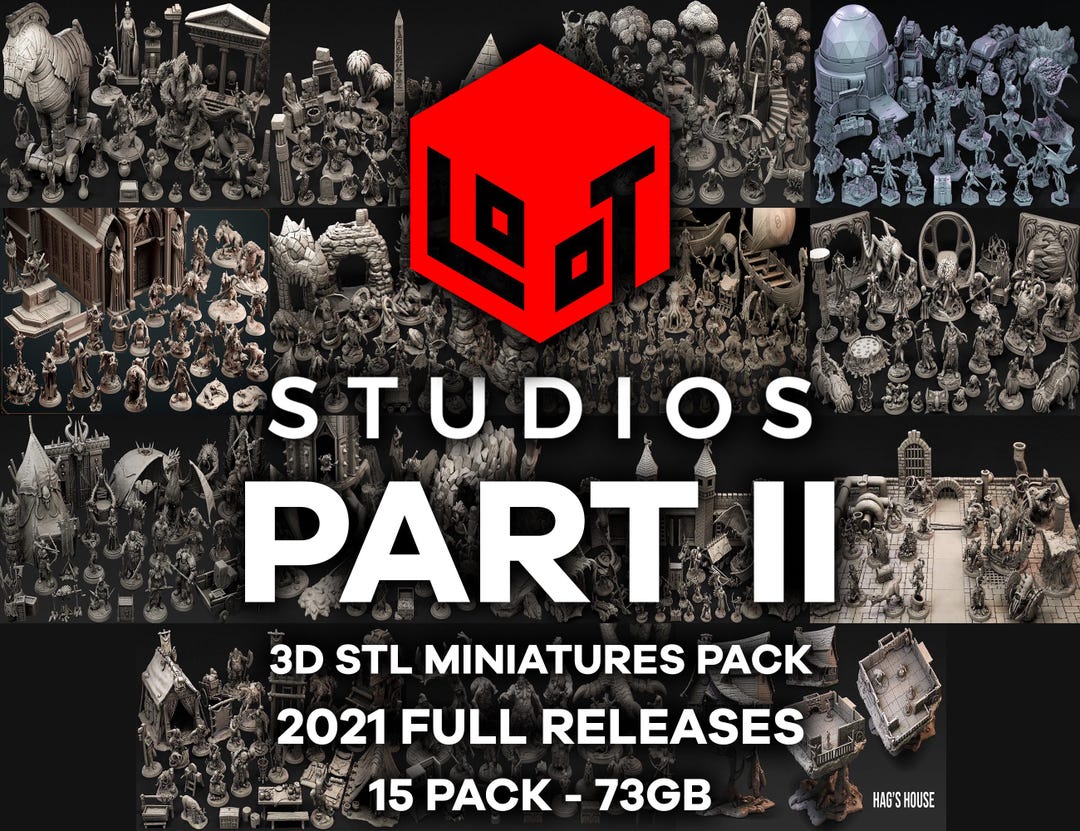 Loot Studios Part II 2021 Full STL Releases Pack Miniatures Pack ...