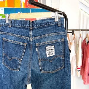 Vintage Levi's White Tab Patch 214 Dark Wash Denim High Waisted ...