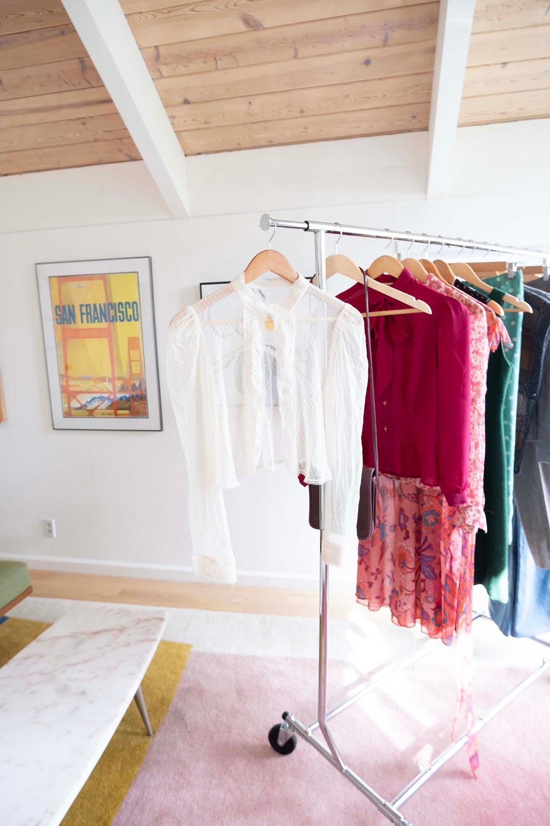 Vintage 1970s Lace Puff Sleeve Cream Colored Cropped Victorian Style ...