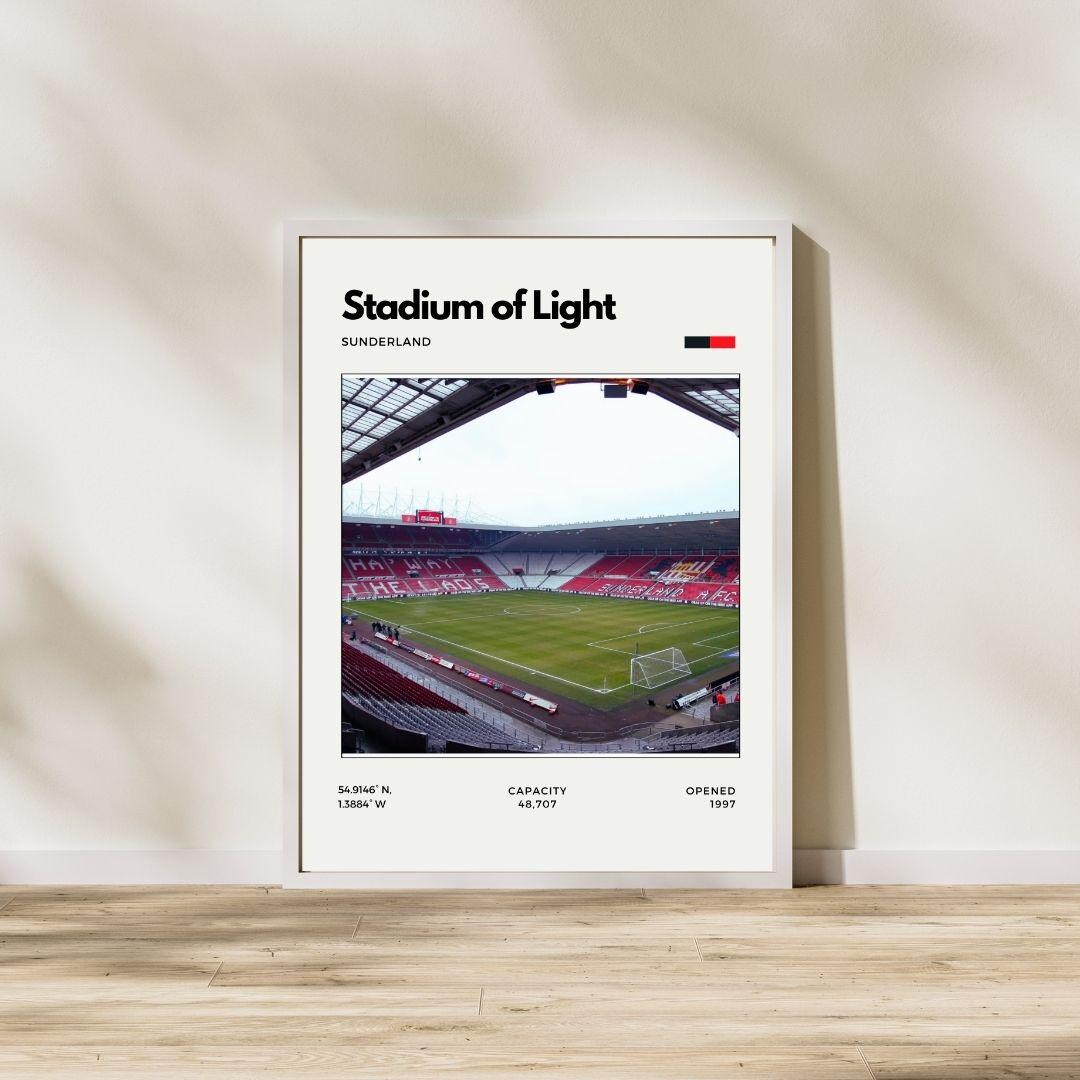 Stadium of Light Poster | Sunderland AFC Stadium Print - Etsy