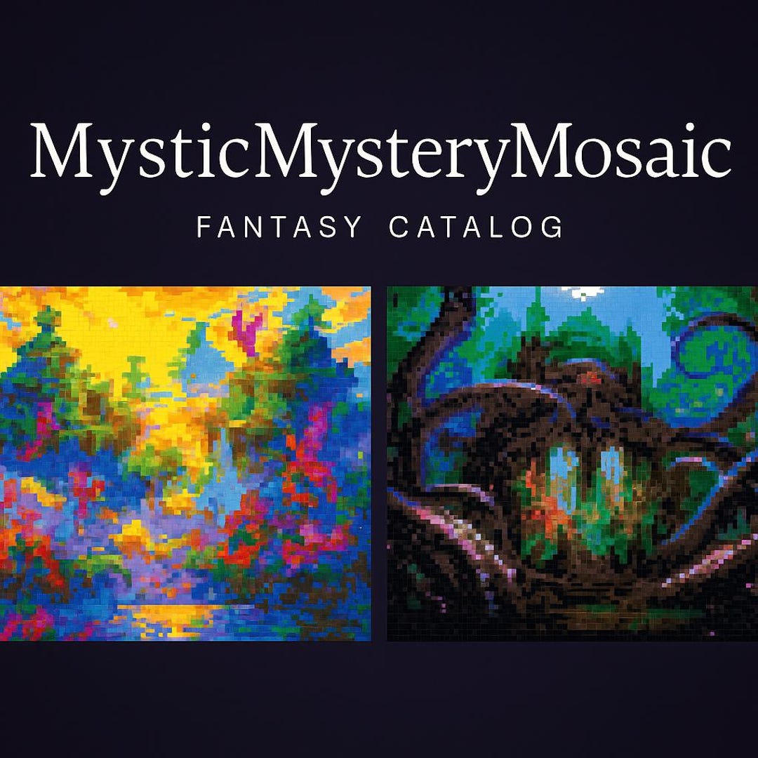 Fantasy Color by Number | Mystery Mosaic PDF, 38 Printable Pages ...