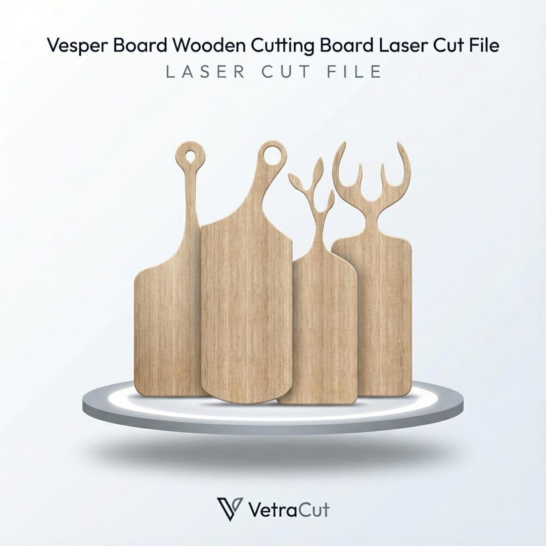 Wooden Cutting Board Bundle | Laser Cut Files SVG DXF CDR Pdf - Etsy