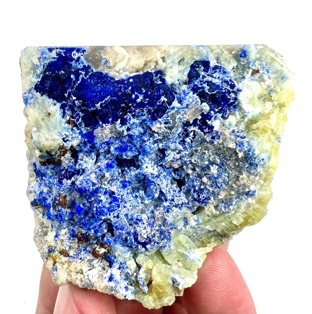 106 Gram Natural Lazurite Crystal With Pyrite & Albite - Afghanistan ...