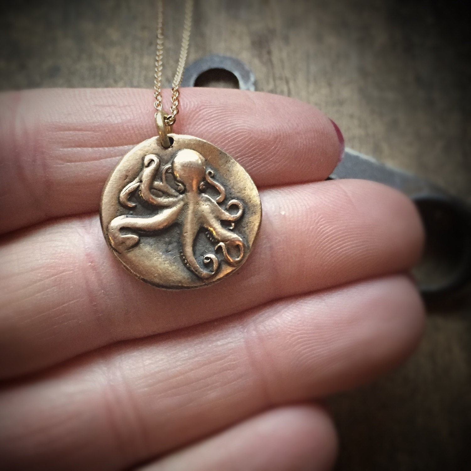 Octopus Necklace Kraken Jewelry Octopus Tentacle Beach | Etsy