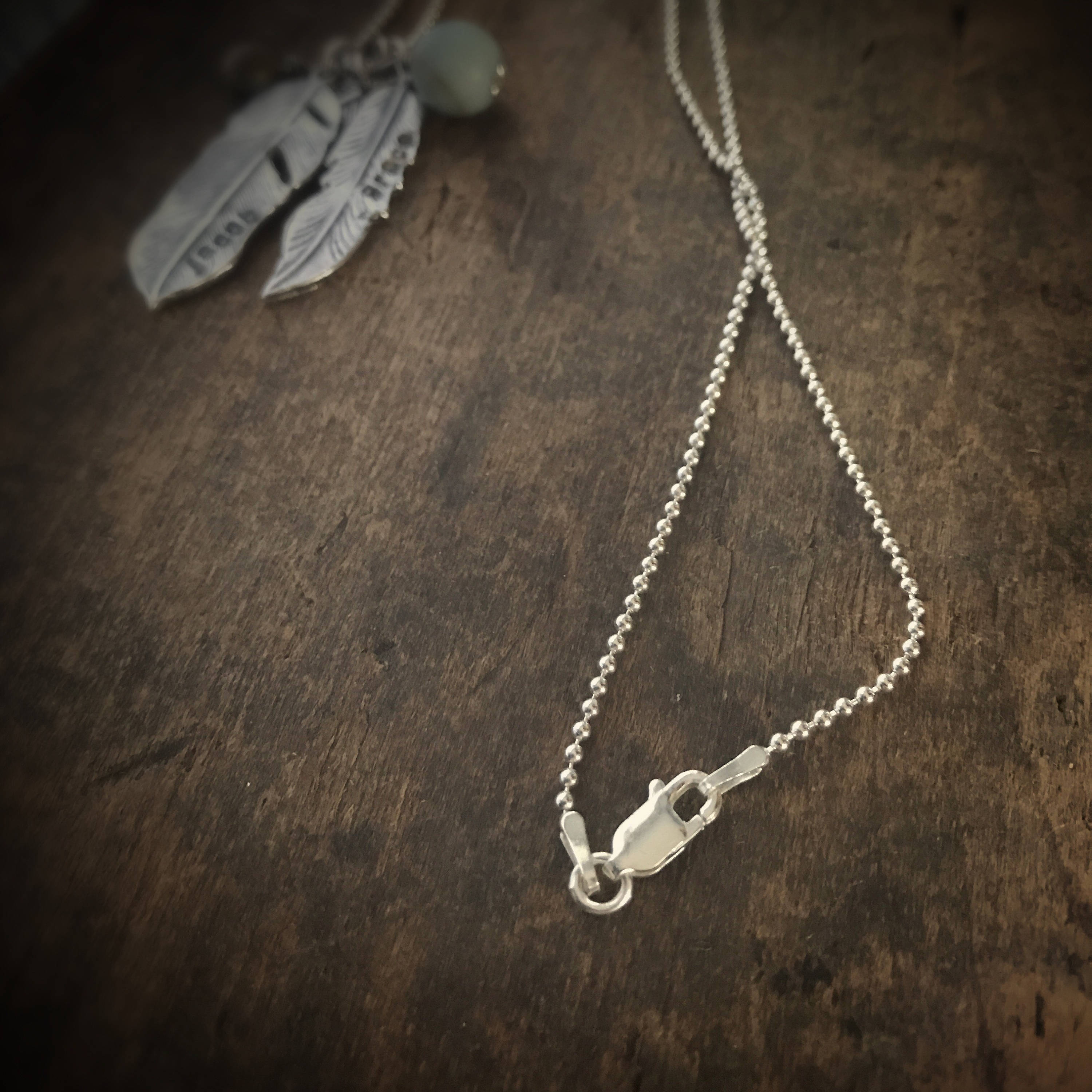 Personalized Feather Necklace with Kids Names Great Gift for | Etsy