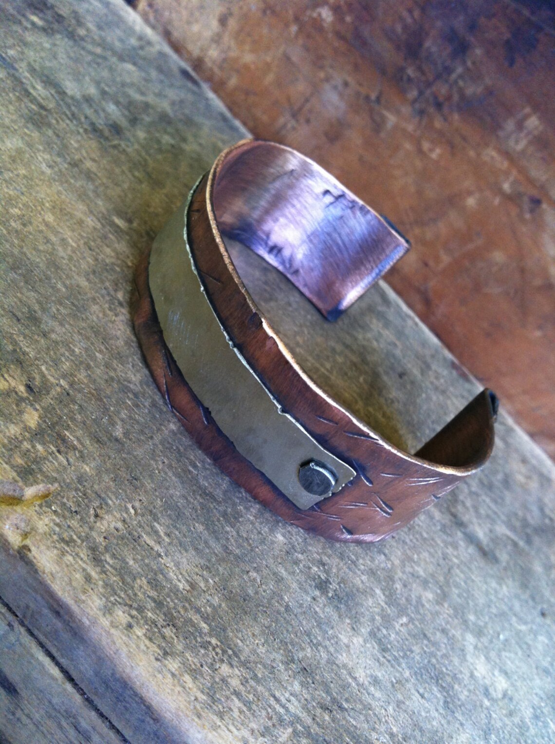 Personalized Copper Cuff Bracelet, Roman Numeral, Men's Jewelry - Etsy