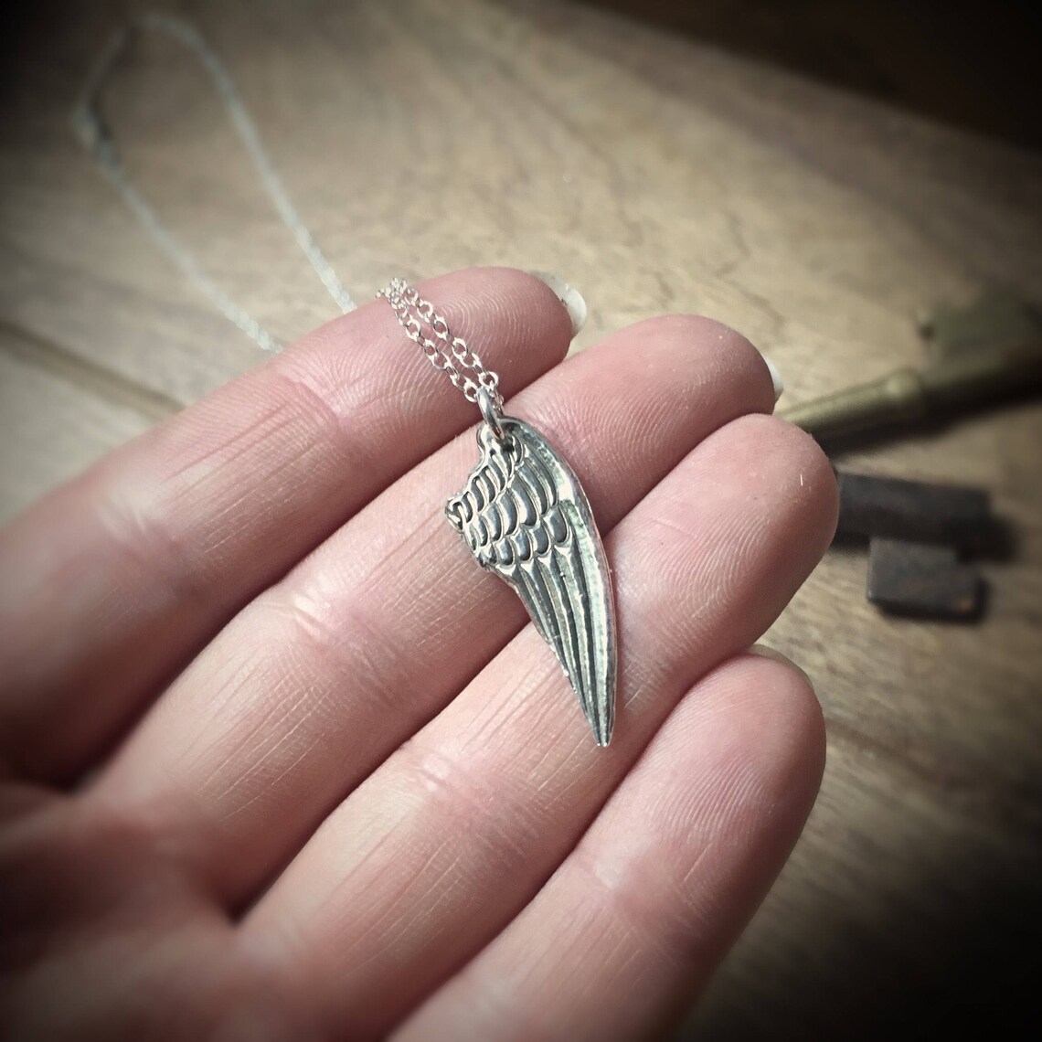 Silver Wing Necklace for an Inspirational or Wanderlust Gift - Etsy