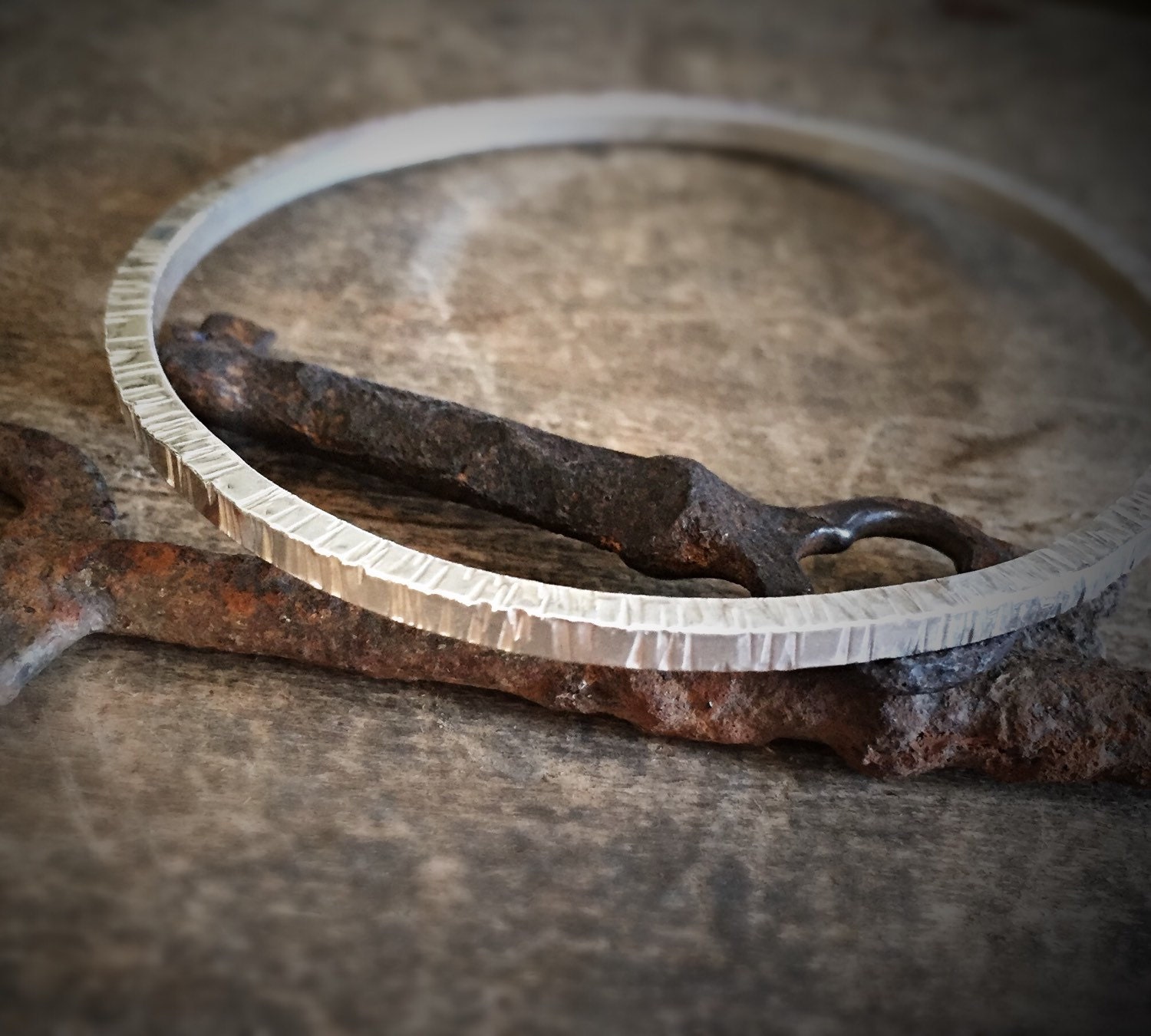 Unique Silver Bracelet Gift Square Silver Bangle Bracelet - Etsy