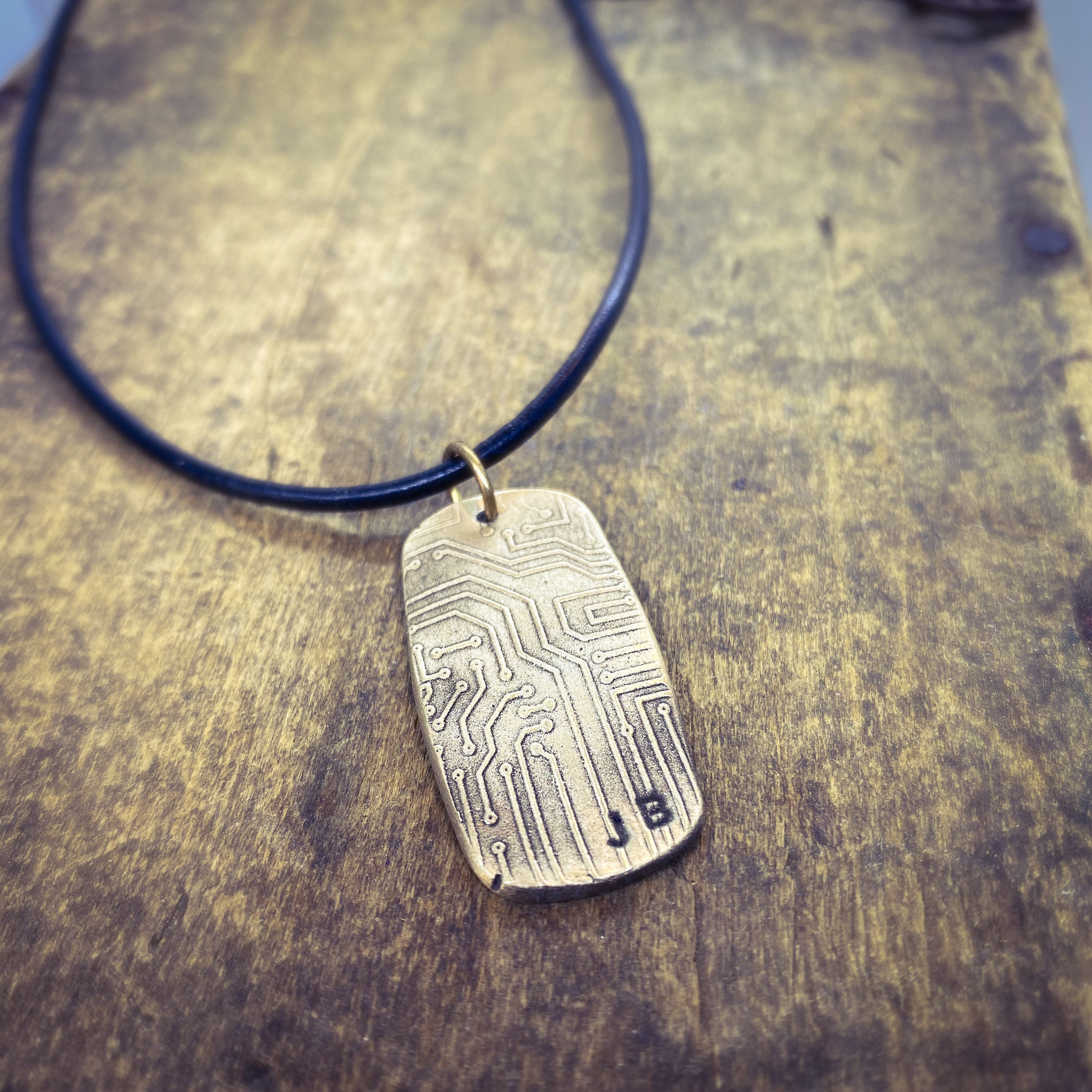 Mens Necklace Circuit Board Personalized Jewelry Techy Gift | Etsy