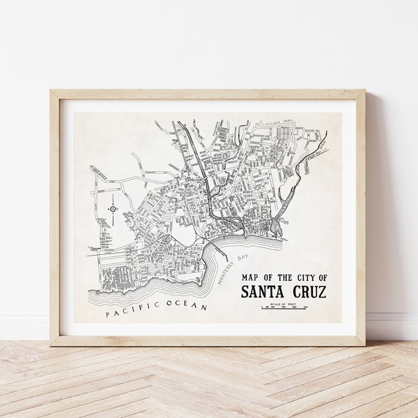 Santa Cruz Print - Etsy