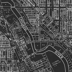 Chicago North Side Map 1922 - Etsy