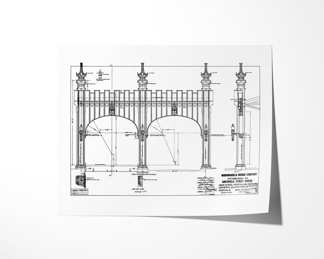 Smithfield Street Bridge, Pittsburgh Digital Download - Etsy