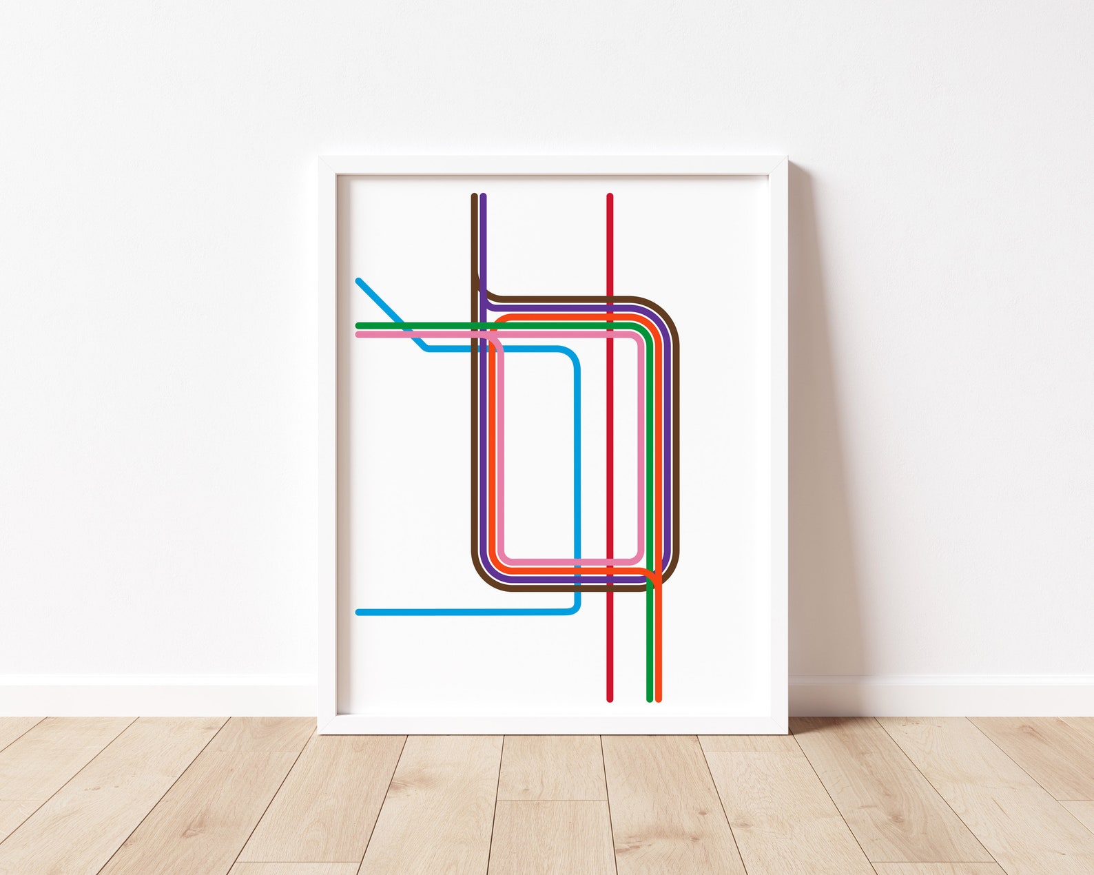 Chicago Loop Map Art Print - Etsy