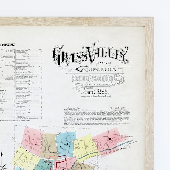 Mapa De Grass Valley, California