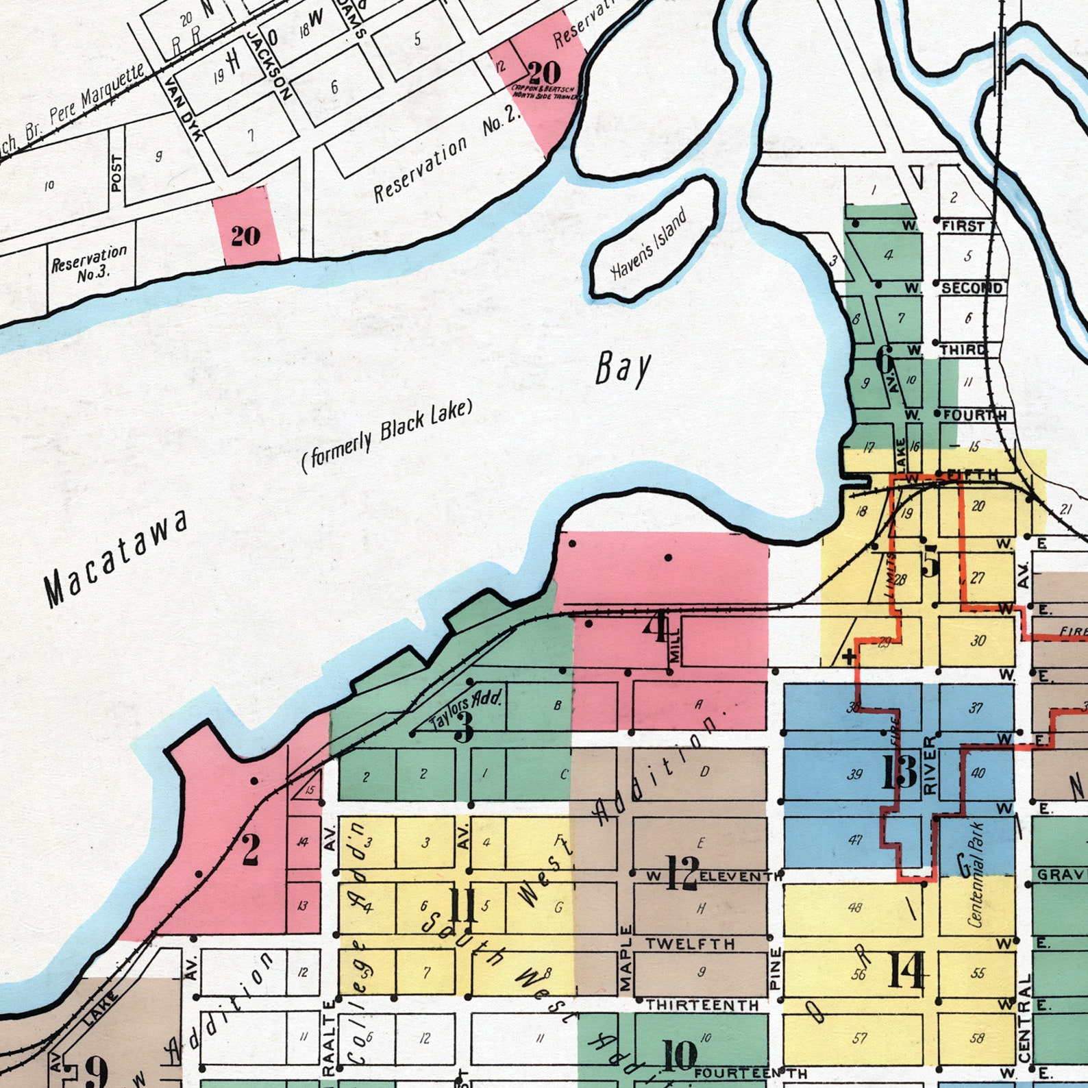 Holland Michigan Map Art - Etsy