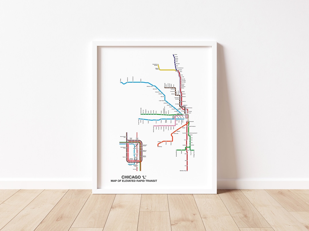 CTA Map - Vector & JPG Print Files - Etsy