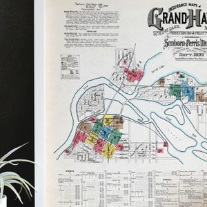 Grand Haven Michigan Map - Etsy