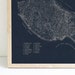 Santa Cruz Surf Map in Navy Blue or Charcoal Grey - Etsy