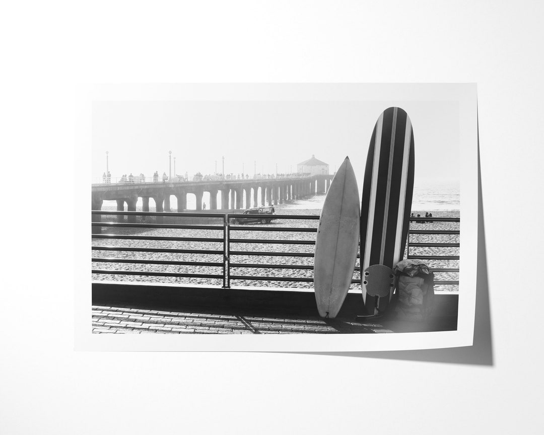 Surfboards at Manhattan Beach Pier Photography - Etsy