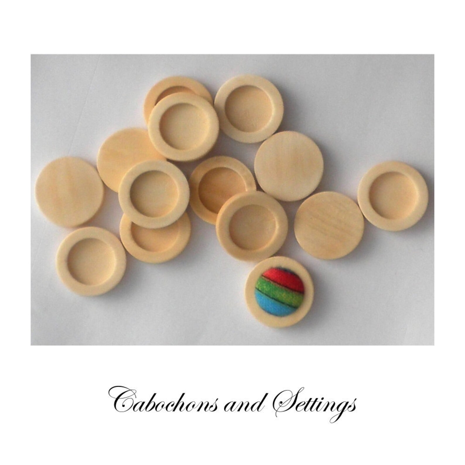 12mm Inner, Wood Bezels Wooden Cabochon Setting- Ships From AUSTRALIA ...