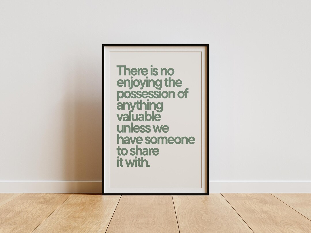 Sharing and Connection Quote Poster. Inspirational Wall Art, Minimalist ...