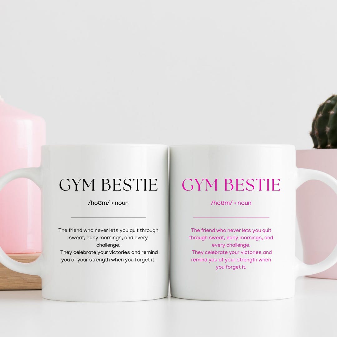 Gym Bestie- Personal Fitness Gift for Gym Partners, Best Friend or ...