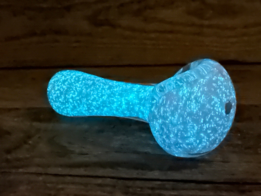 Galaxy Glass Pipe, Glow Pipes, Glow in the Dark Glass Pipe, Bowl for ...