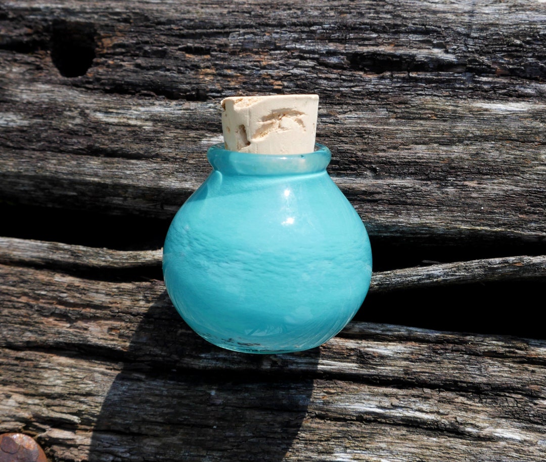 Glass Stash Jar, Tear Bottle, Empty Glass Bottle, Seed Container ...