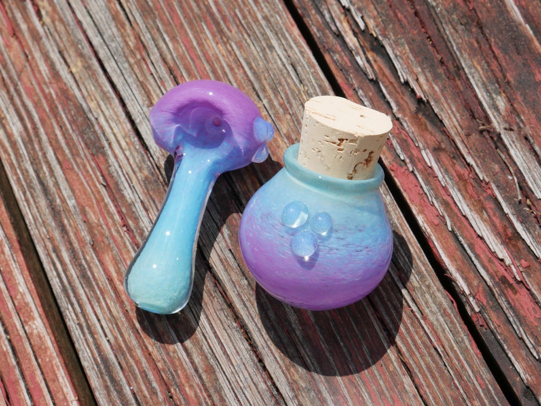 Glass Pipes, Glass Stashjar, Pipe & Jar Set, Pretty Glass Jars, Girly ...