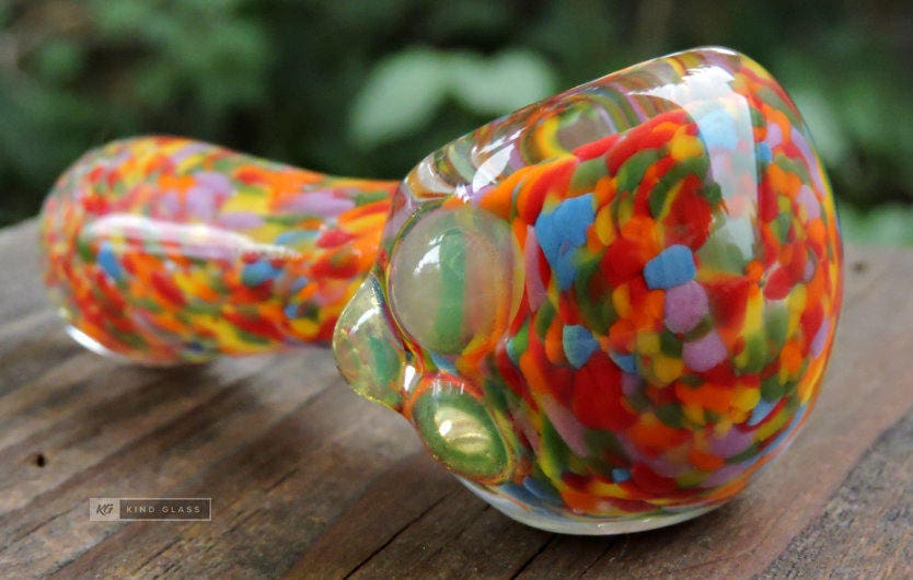 Unique Glass Pipes Girly Glass Pipes Glass Smoking Pipe Etsy