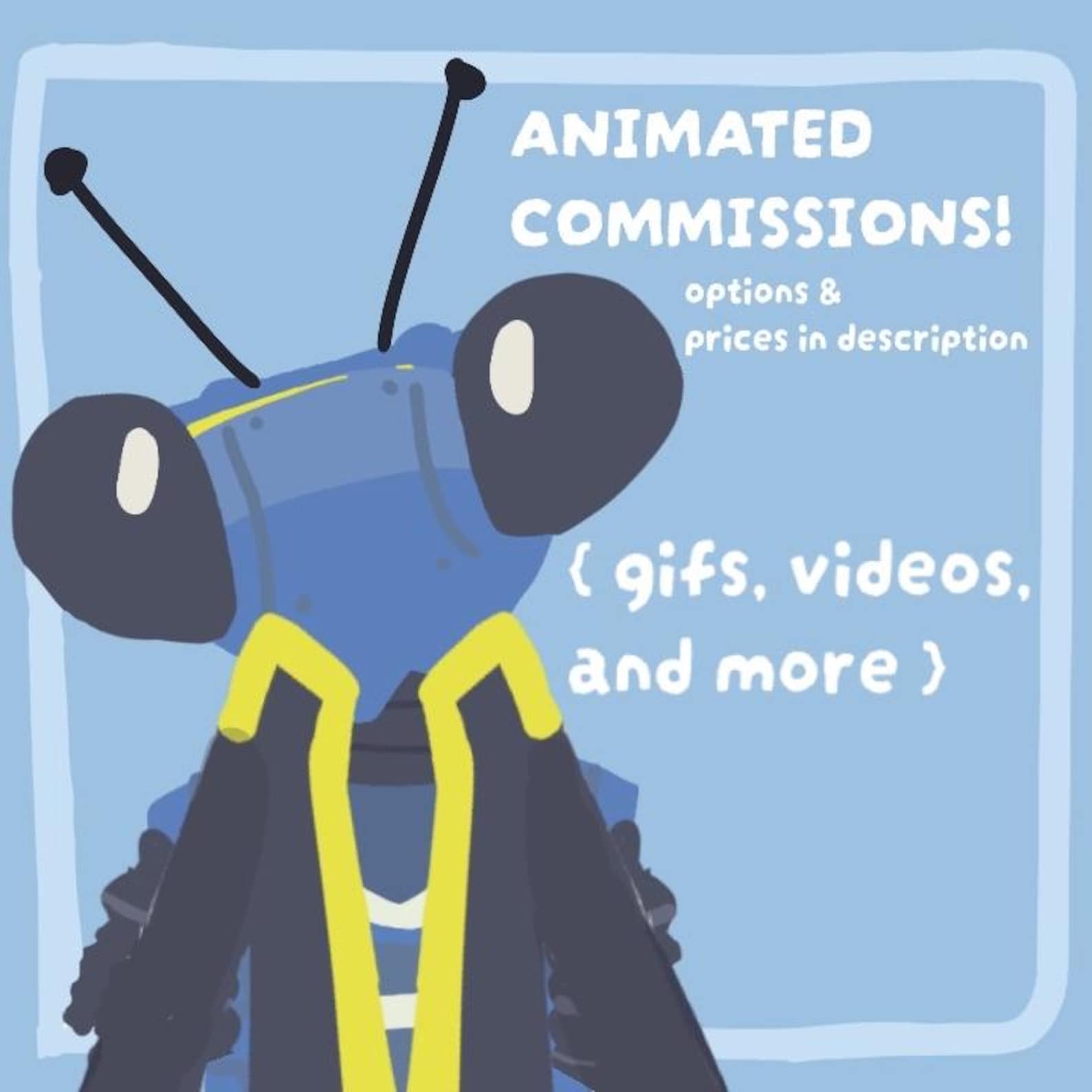 ANIMATED COMMISSIONS - {digital Art-- Icons, Profile Pictures, Gifs ...