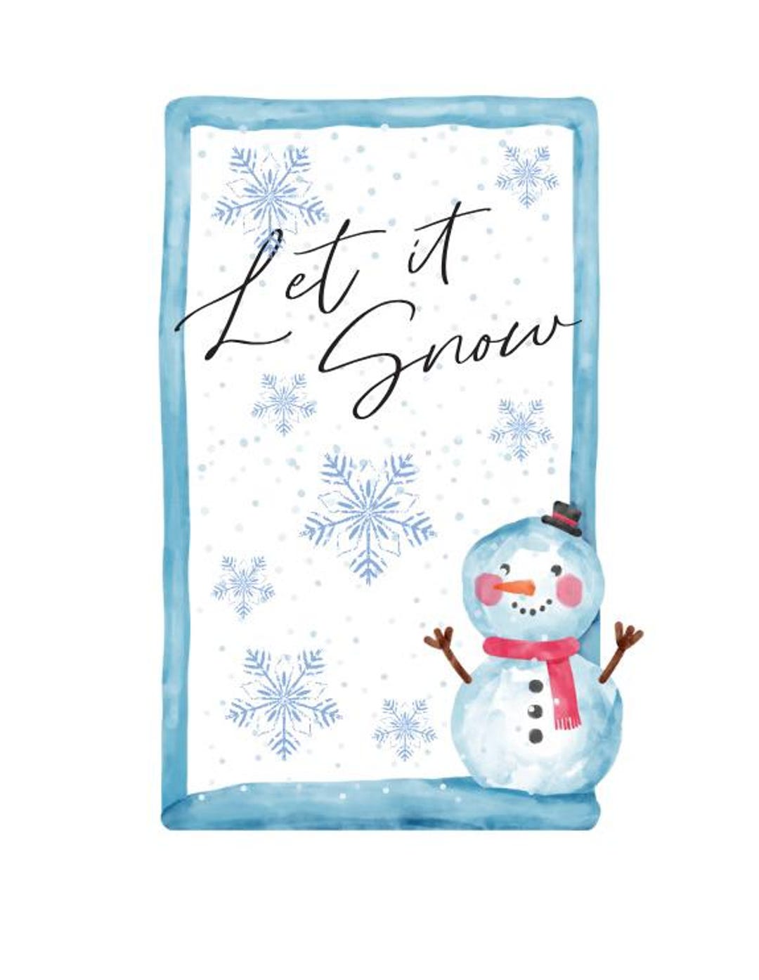 Let It Snow Gift Tags - Etsy