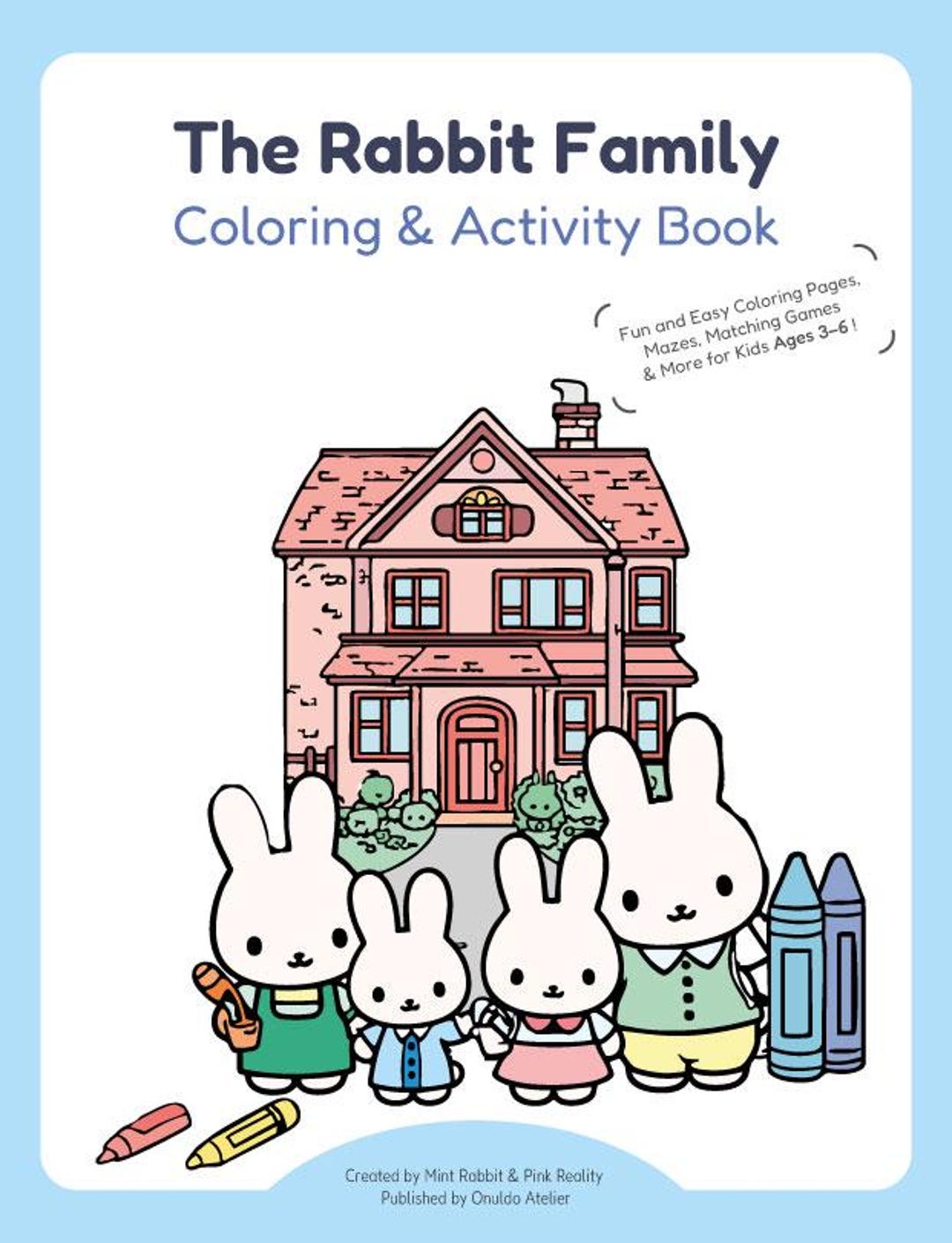 The Rabbit Family Coloring & Activity Book - Etsy
