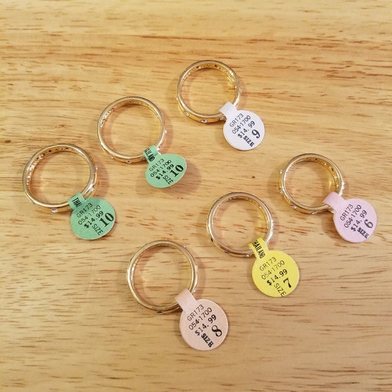 One Vintage DAC Austrian Crystal Band Ring, new with … - Gem