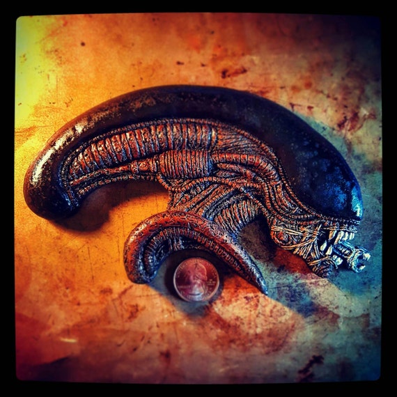 Sculpture Displays or murals Giger inspired Resin 3D printing hand ...