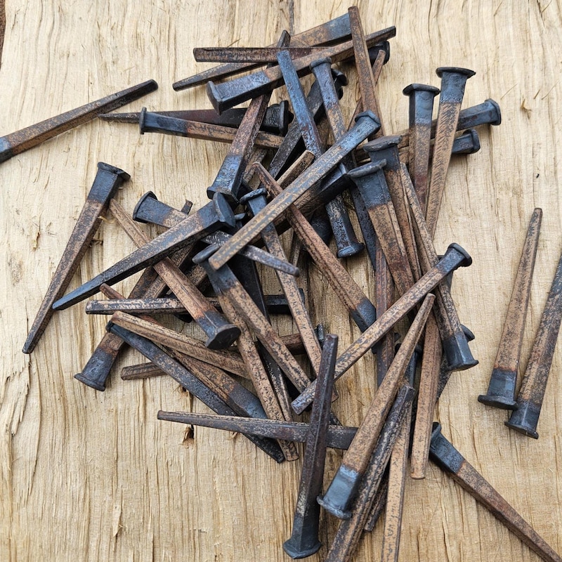 Forged Iron Nails - Etsy UK