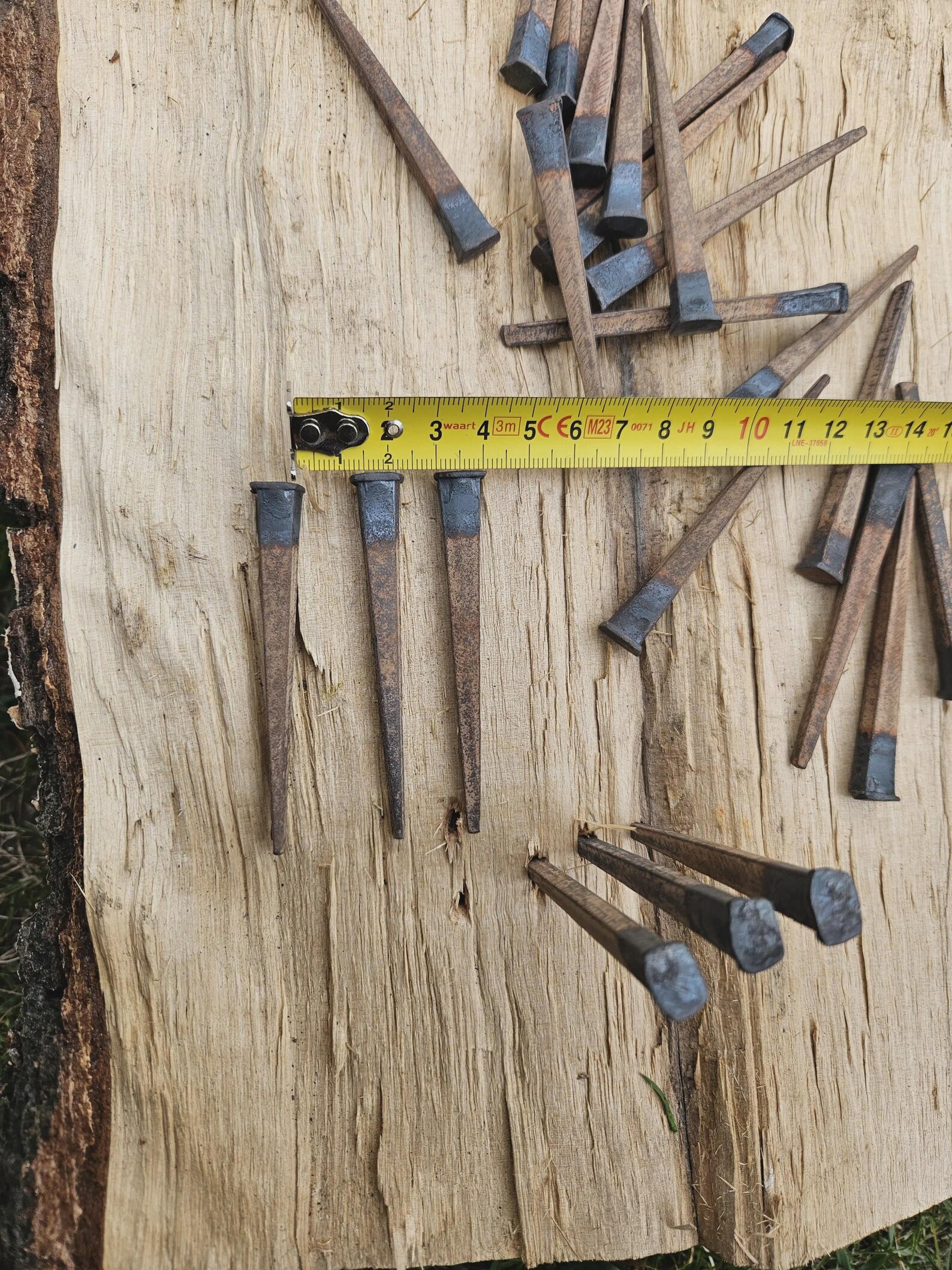 Original Hand-forged Iron Nails From the 19th Century, Rustic ...