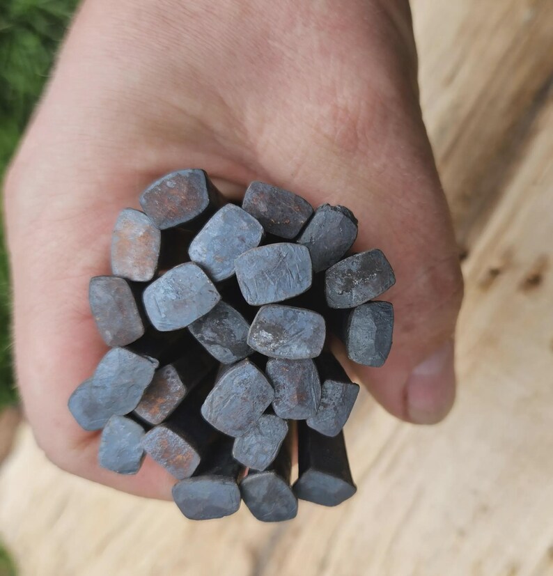 Original Hand-forged Iron Nails From the 19th Century, Rustic ...