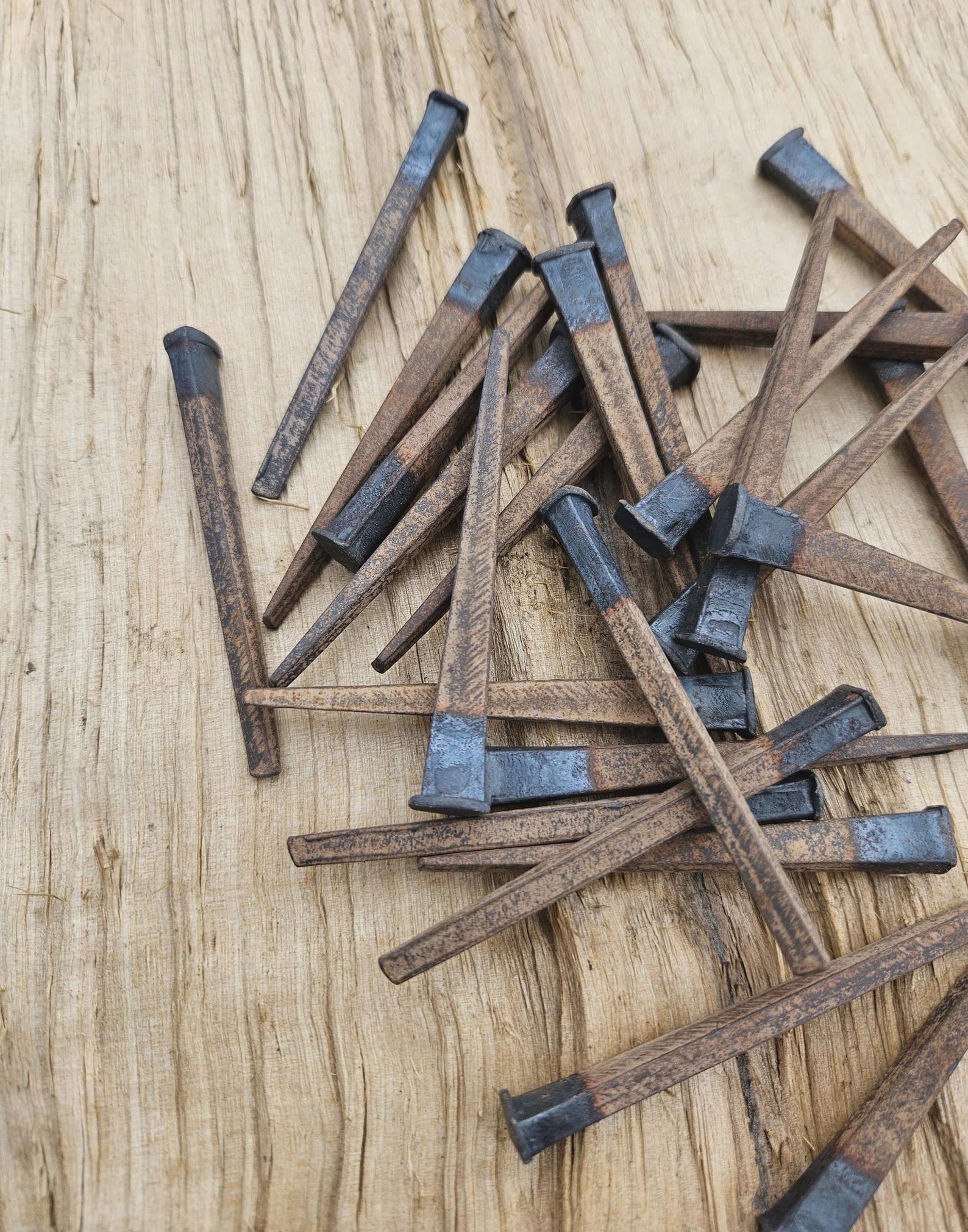 Original Hand-forged Iron Nails From the 19th Century, Rustic ...