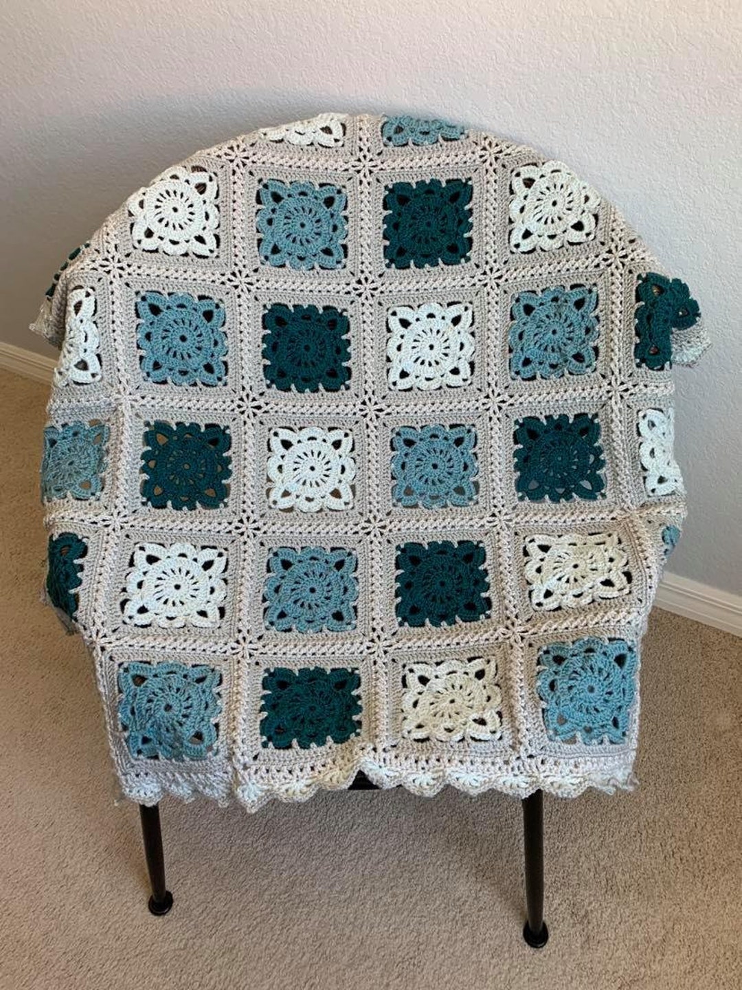 PDF Crochet Pattern Willow Square Blanket - Etsy